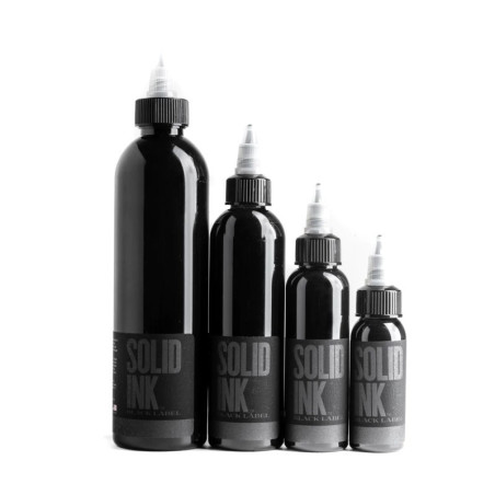 Solid Ink Black Label Lining Black - 2oz| Tattoo Ink