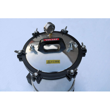 18l Portable Steam Sterilizer Pot Autoclave Stainless Steel