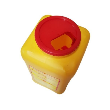 1.5l Disposable Medical Waste Container Sharps Bin Yellow/Red