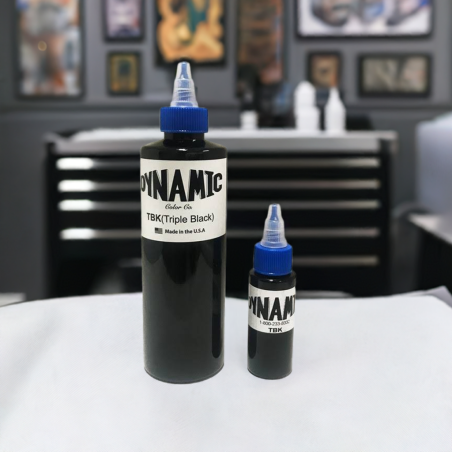 Dynamic Triple Black Tattoo Ink 8oz 24oml Bottle USA